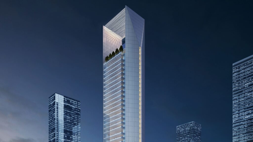 The renowned Infinity Tower hit 55% of its full-height progress - WAYA